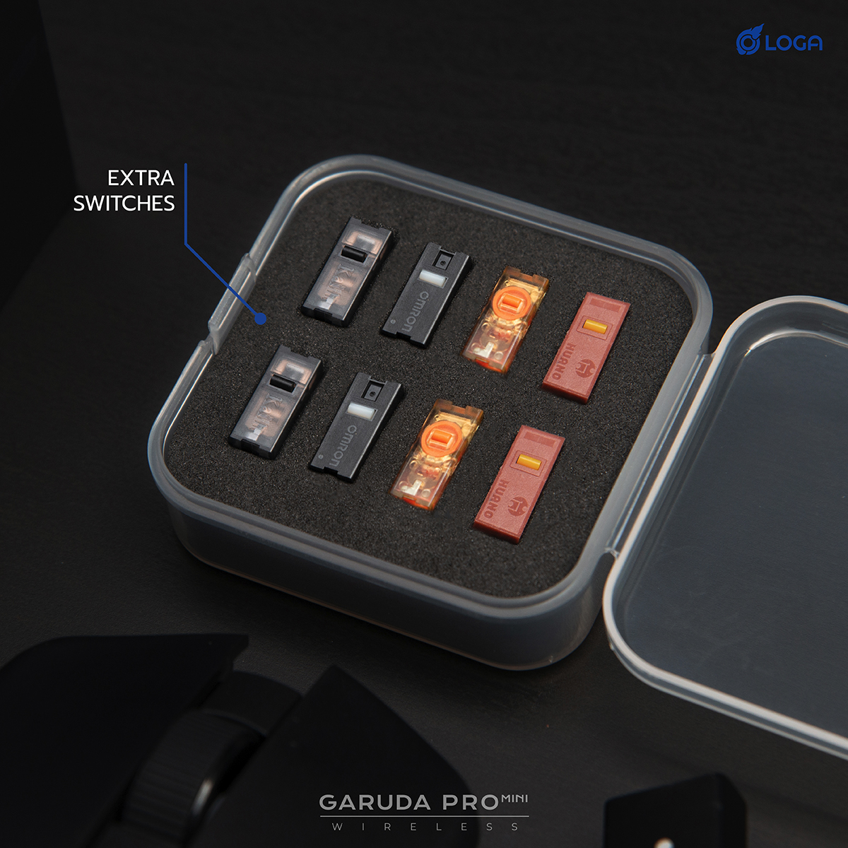 LOGA Garuda Mini : Wireless gaming mouse (2.4GHz, Bluetooth, Hot ...