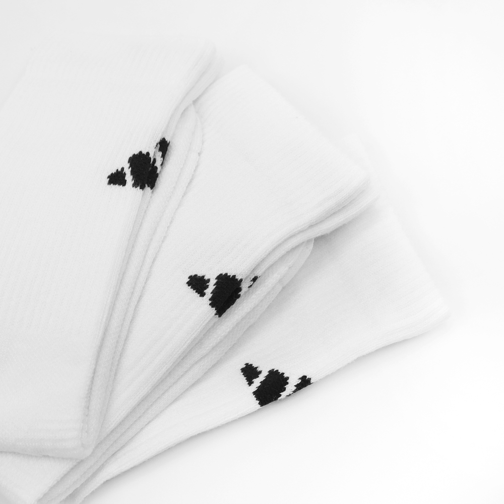 Adidas ถุงเท้า Performance Light Crew Socks 3 Pairs | White/White/White ...