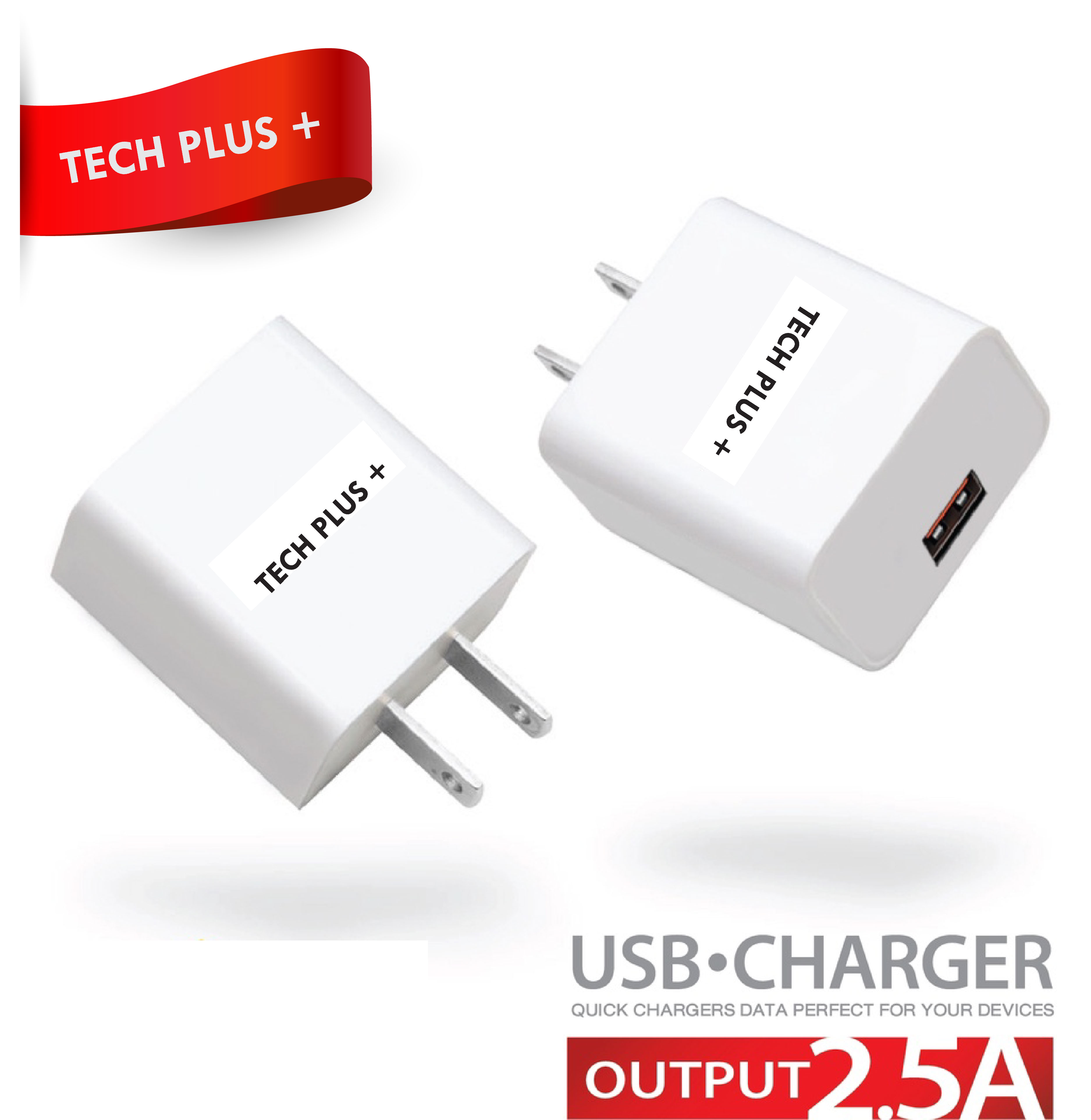 TechPlus อแดปเตอร์ รุ่น OS-CY11 ชาร์จไว 2.5A USB 1 ช่อง ใช้ได้ทั้ง ...