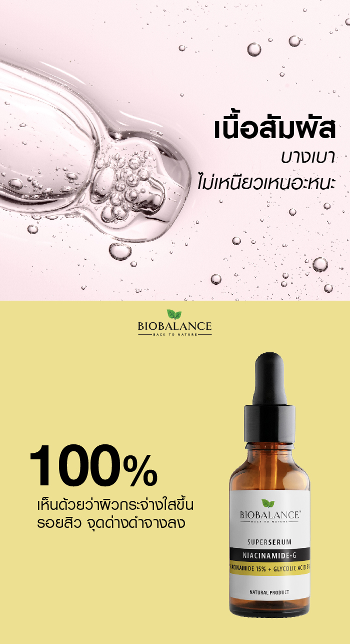 BIOBALANCE NIACINAMIDE-G SUPER SERUM 30 ML | Shopee Thailand