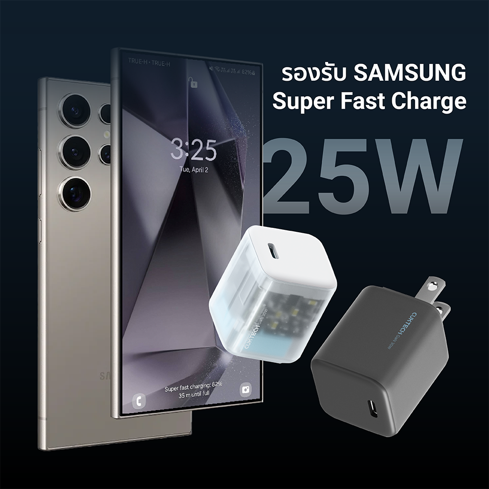 [ลดเหลือ 254] CUKTECH AC30S / AC30T / AC301 / CTC315P สายชาร์จ หัวชาร์จไว GaN 30W สำหรับ iPhone ...