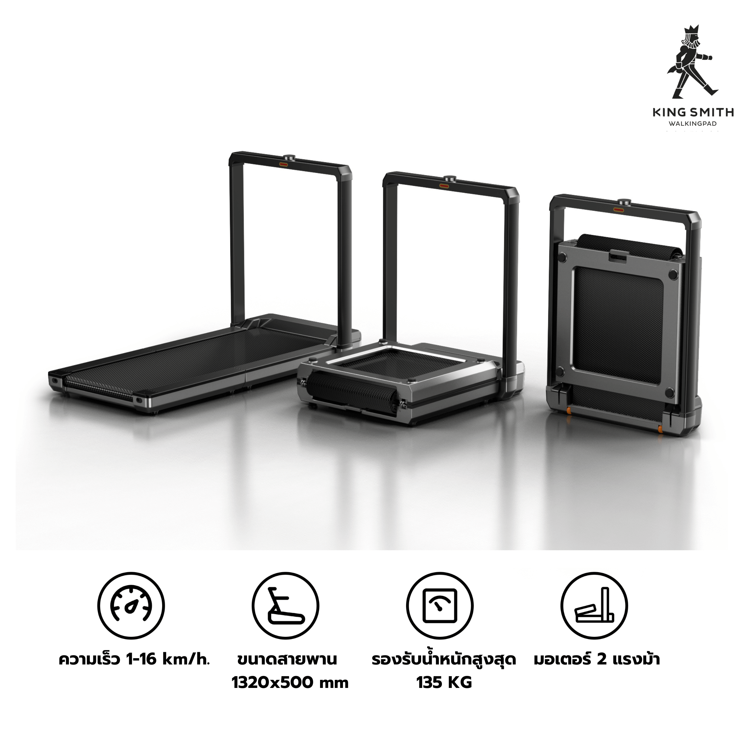 [NEW] Kingsmith WalkingPad Treadmill MX16 ลู่วิ่ง พับเก็บได้ เชื่อมต่อ ...