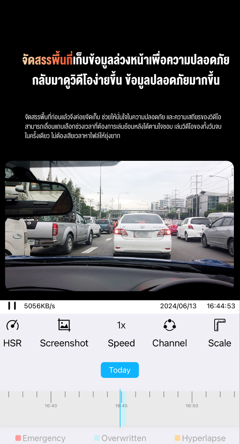HIKVISION C8PRO Dash Cam กล้องติดรถยนต์ ความคมชัด 2160P 4K Dual Vision + 5G WIFI + G-Sensor ...