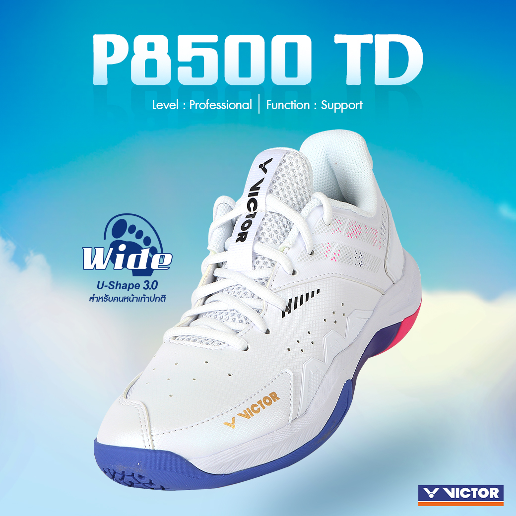 VICTOR รองเท้ากีฬาแบดมินตัน รุ่น P8500 TD | Shopee Thailand