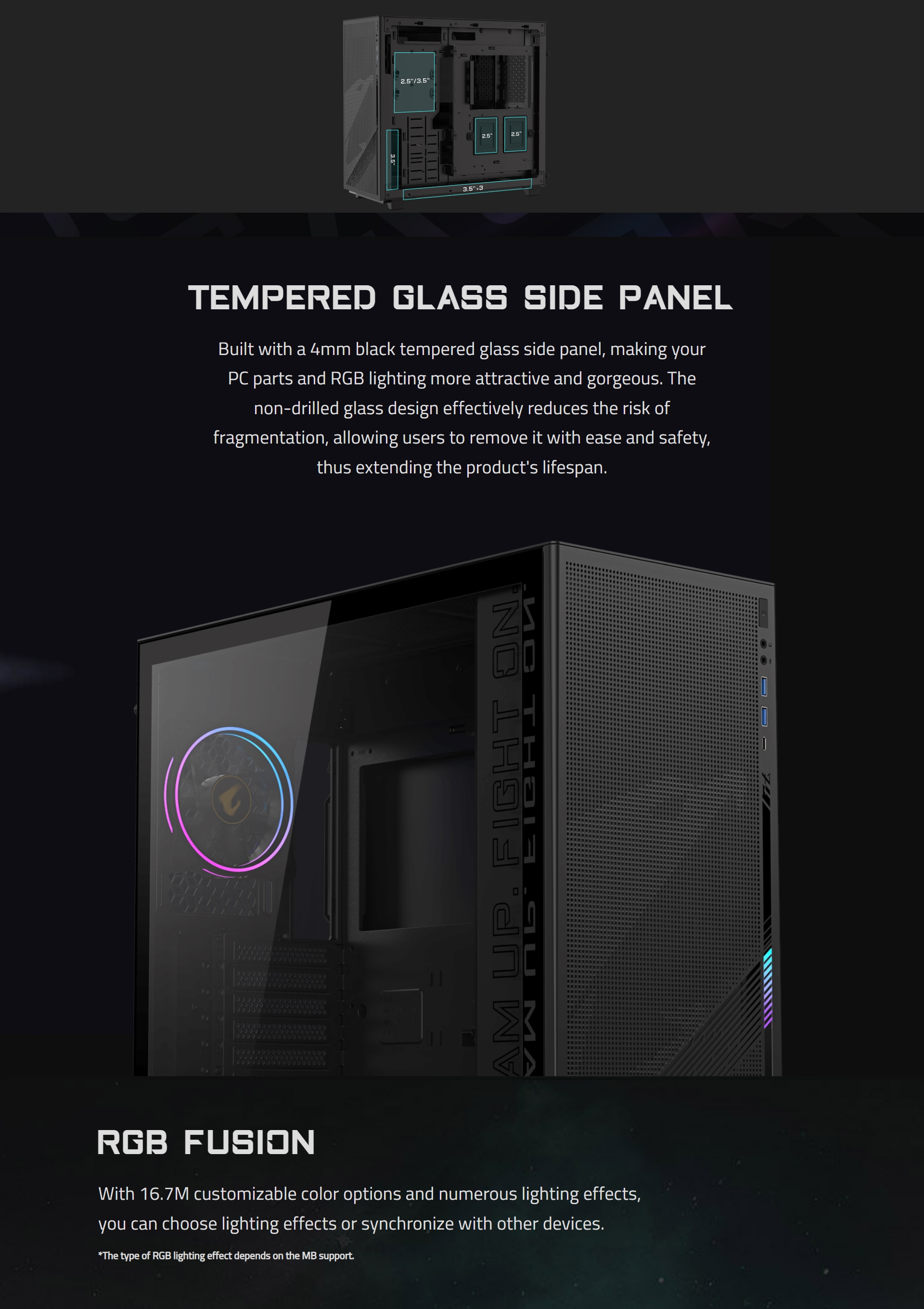 GIGABYTE CASE (เคสเกมมิ่ง) C400 GLASS | ATX Mid Tower | 2 Year Warranty ...