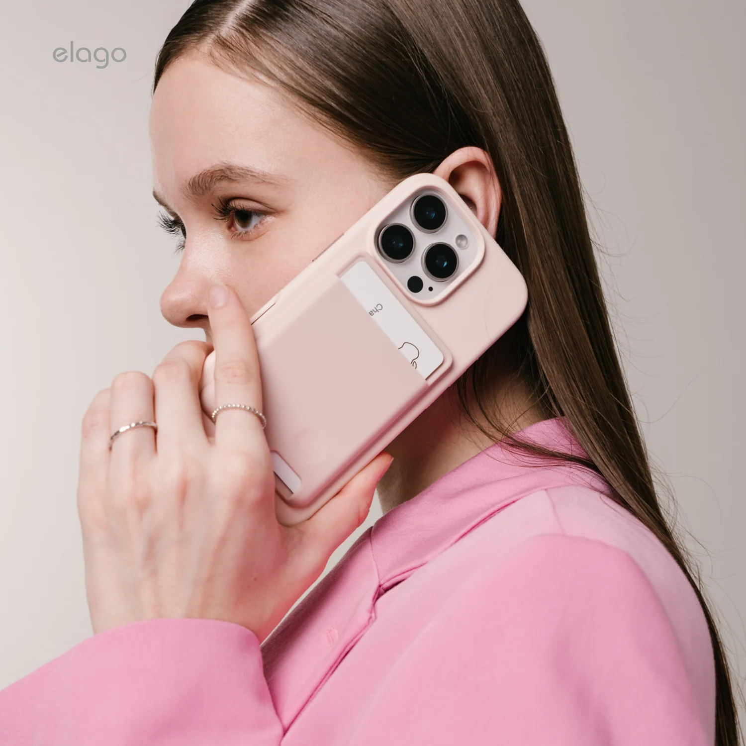 elago iPhone 16, 16 Plus, 16 Pro, 16 Pro Max MagSafe Silicone Case เคสที่มาพร้อม MagSafe built ...