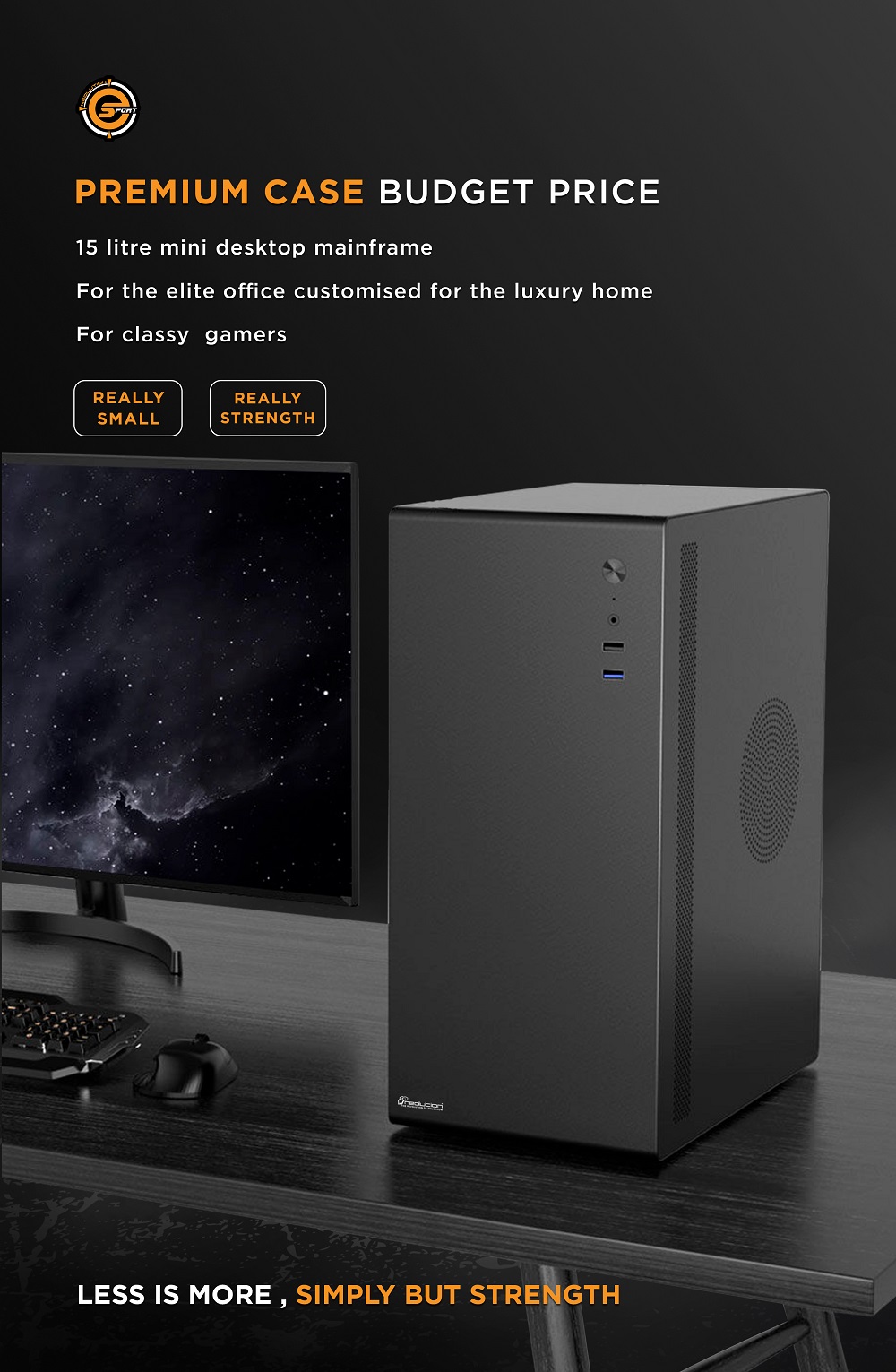 Neolution E-Sport Micro ATX Case V200 เคสคอมพิวเตอร์ (รับประกัน 2 ปี ...