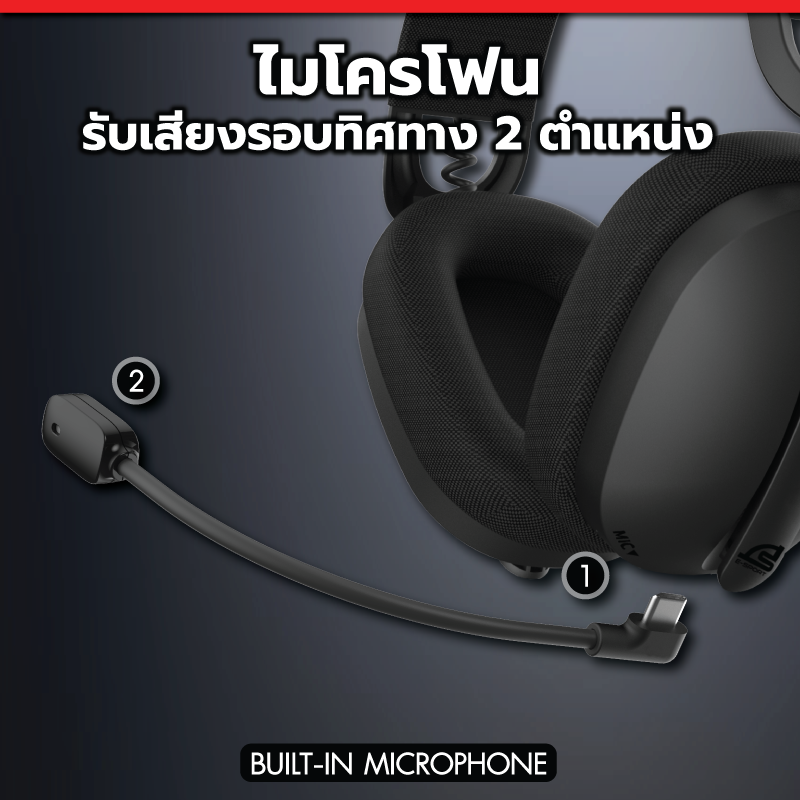 SIGNO E-Sport 7.1 Wireless Gaming Headset MARLOS รุ่น WP-601 V2 (หูฟัง ...