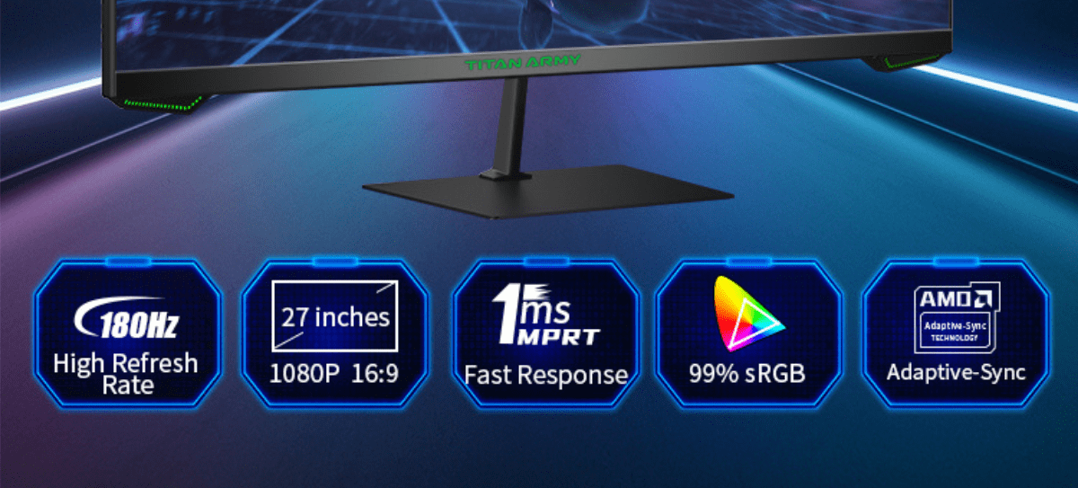 TITAN ARMY จอมอนิเตอร์ หน้าจอ รุ่น P27H2GC 27“ FHD 1920*1080 180Hz ...