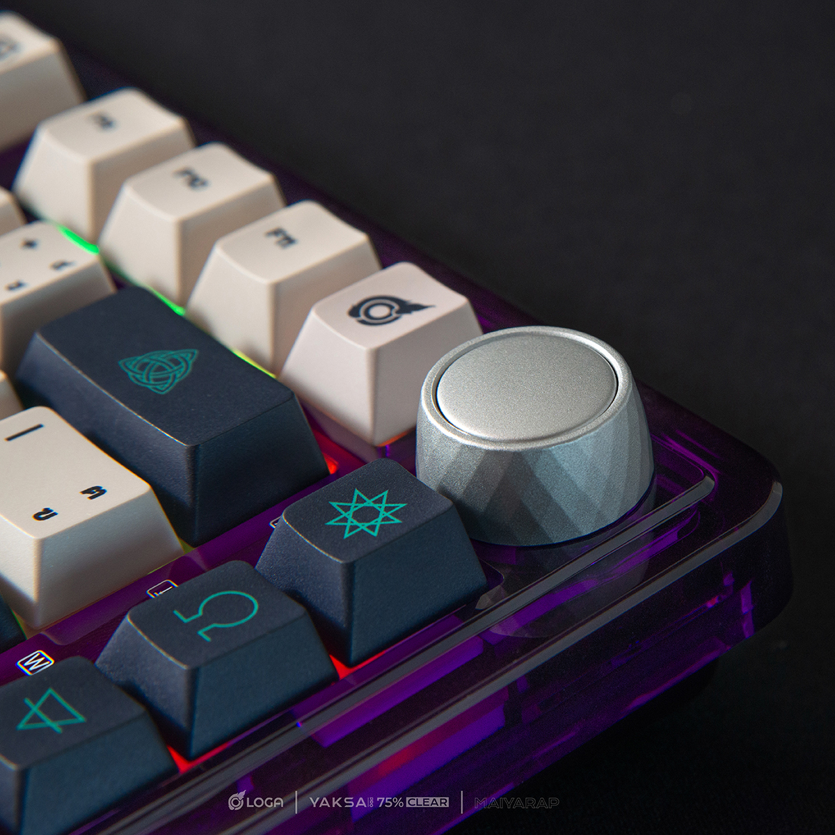 LOGA YAKSA PRO 75% Clear : Maiyarap edition : wireless Mechanical keyboard | Shopee Thailand