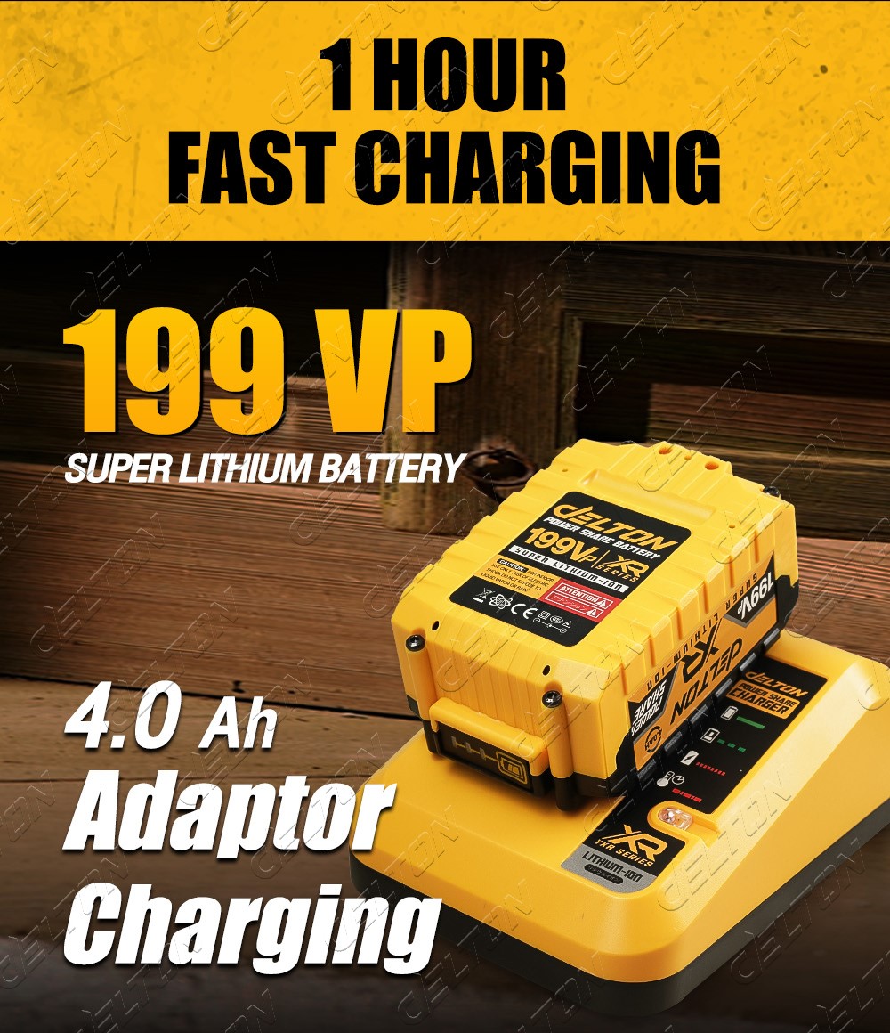 DELTON สว่านไร้สาย 3 ระบบ 99V/199V YXR Series รุ่น DCD-99VP ใช้งานร่วมกับ แบตเตอรี่ Power Share ...