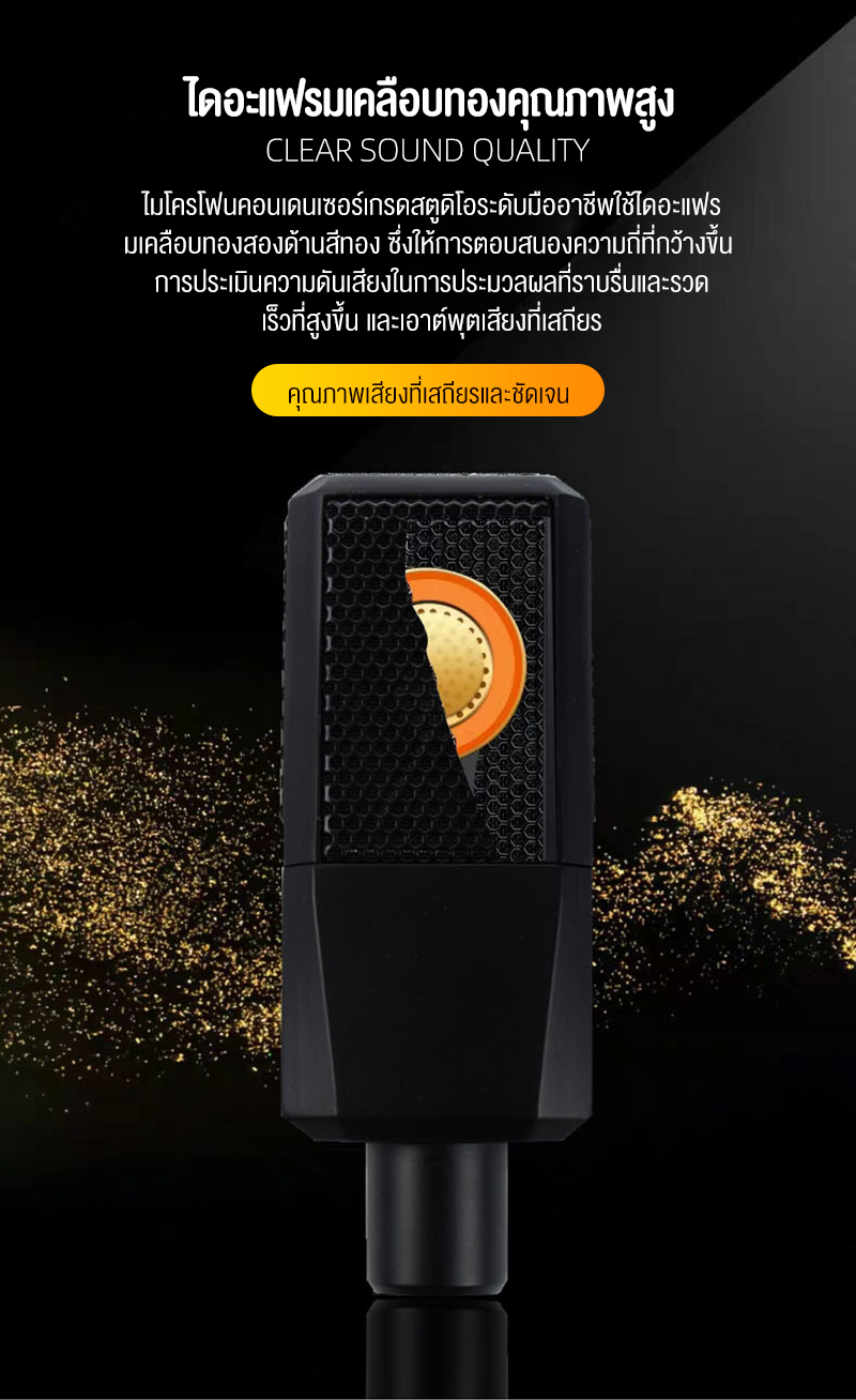 BASIKE ขาตั้งไมโครโฟนตั้งโต๊ะแบบปรับได้ Enhanced Tabletop Mic Stand ไมโครโฟนคอนเดนเซอร์แบบมือ ...