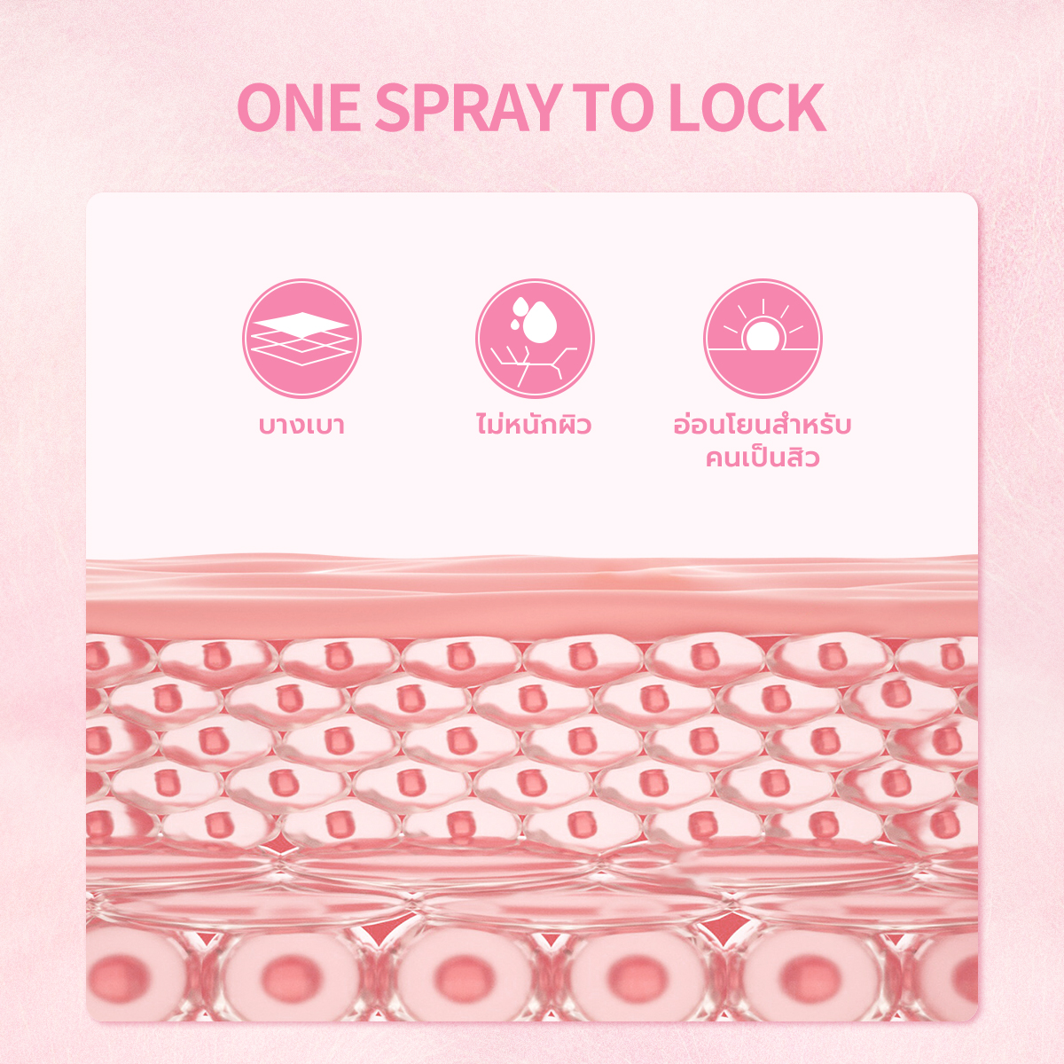 bnb barenbliss Locklook Setting Spray สเปรย์ล็อคเครื่องสำอาง สำหรับผิว ...