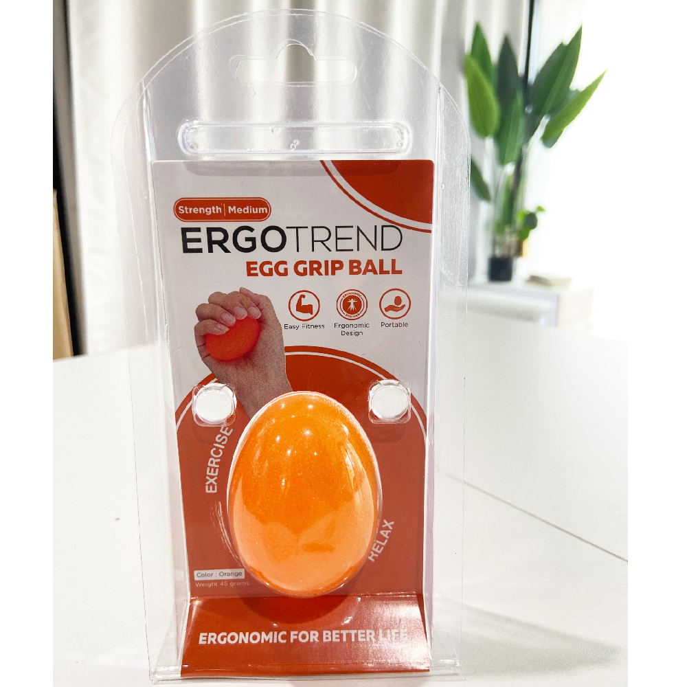 Ergotrend Egg grip ball ลูกบอลยางยืดบริหารนิ้วมือ | Shopee Thailand