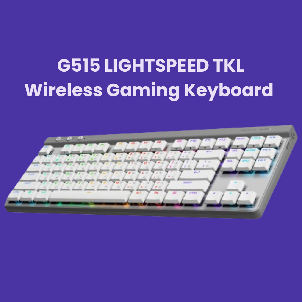 Logitech G515 Lightspeed TKL LIGHTSPEED Wireless RGB Mechanical Gaming ...