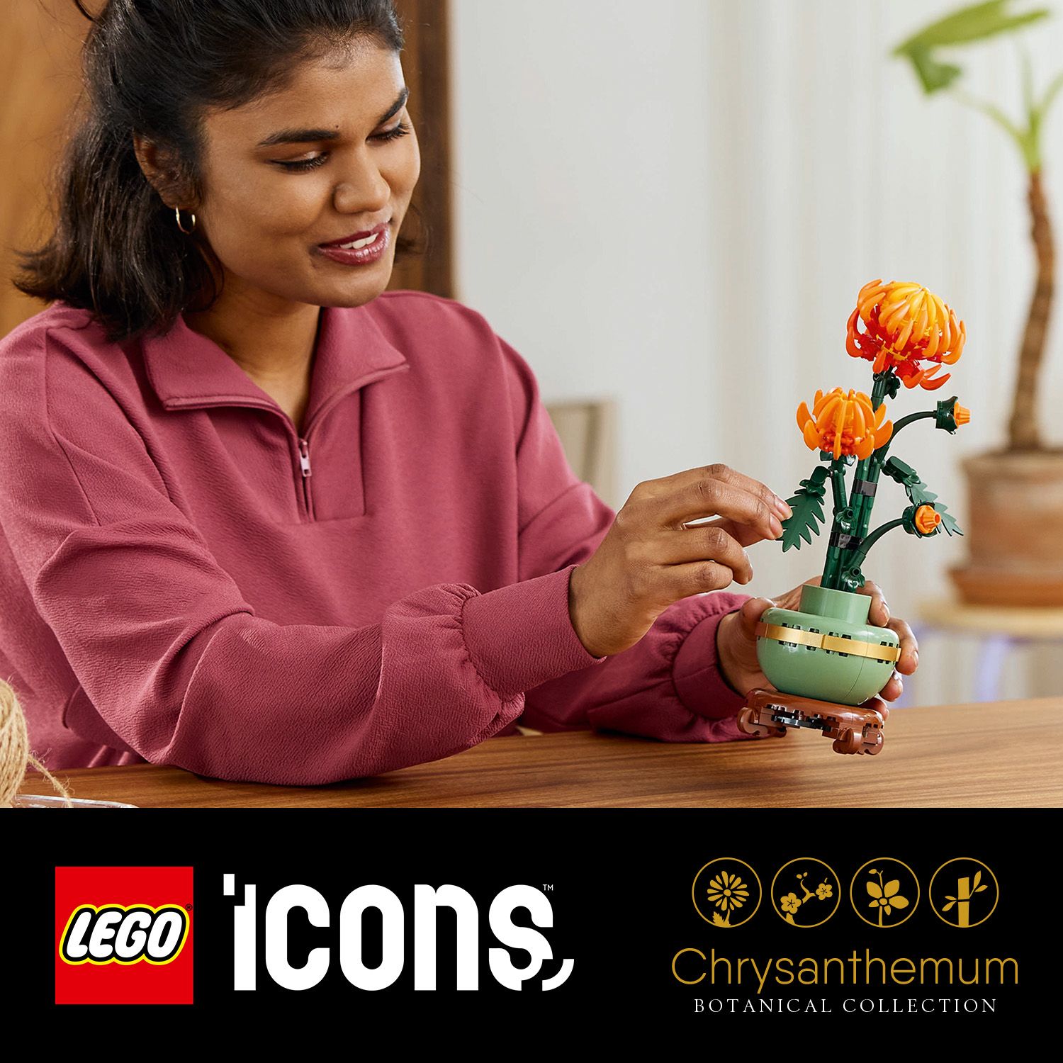 LEGO Botanicals 10368 Chrysanthemum (278pcs.), Building Blocks, Kids ...