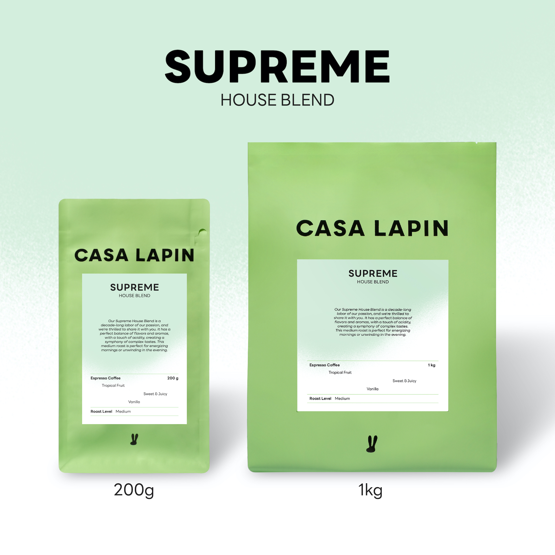 Supreme House Blend เมล็ดกาแฟคั่วกลาง | สำหรับชง Espresso | อาราบิก้า ...