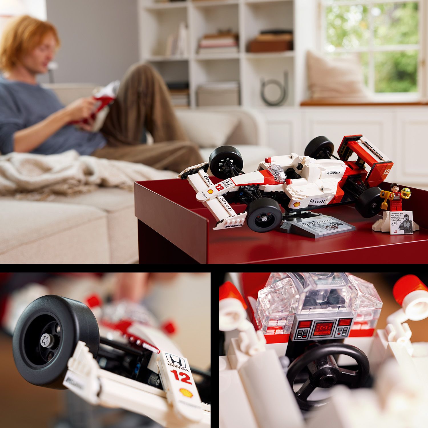LEGO Icons 10330 McLaren MP4/4 & Ayrton Senna (693pcs.), Building ...