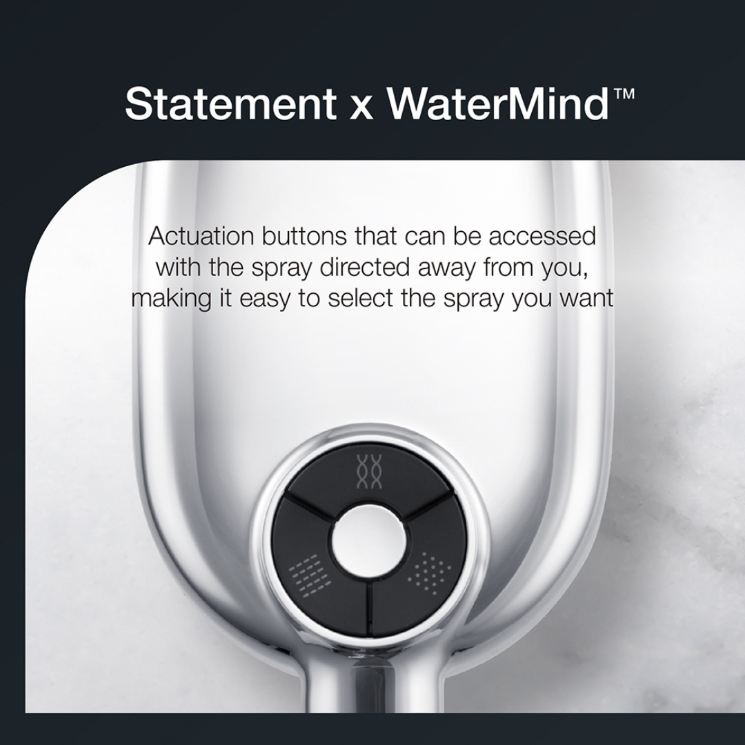 KOHLER WaterMind™ technology oblong handshower หัวฝักบัวแบบทรงรี 3 ...