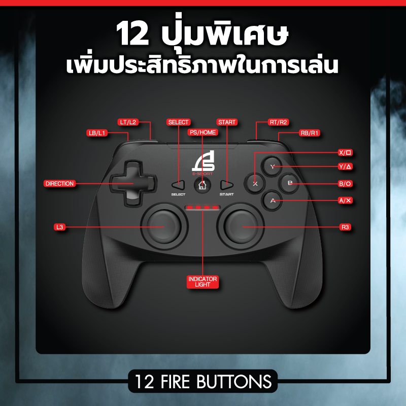 SIGNO E-Sport Gaming Controller MAZZARO รุ่น GP-650 (จอยเกม) | Shopee ...