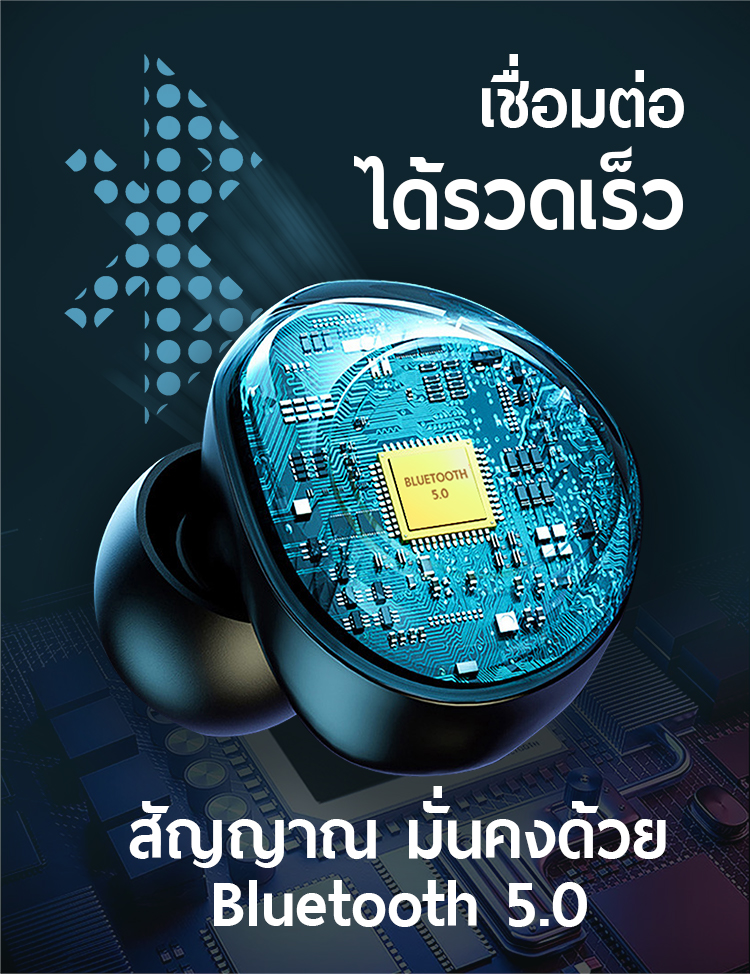 BASSPRO รุ่น หูฟัง Bass pro max หูฟังบลูทูธหูฟังไร้สายสาย 5.0 3 แท้100% ...