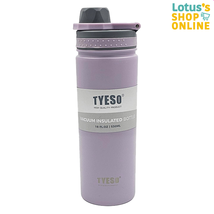 ไทโซ กระบอกน้ำสแตนเลส ขนาด 530 ML. รุ่น (304) TYESO STAINLESS BOTTLE ...