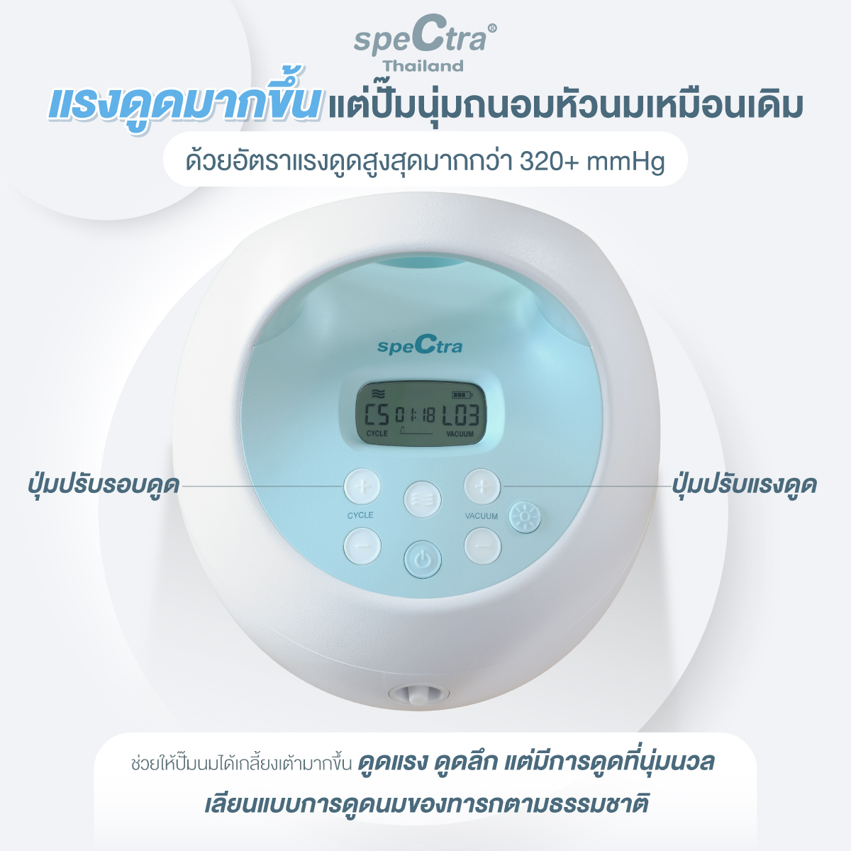 New Spectra S1+ เครื่องปั๊มนมเกรดโรงพยาบาล ปั๊มนุ่ม ดูดลึก เกลี้ยงเต้า ...