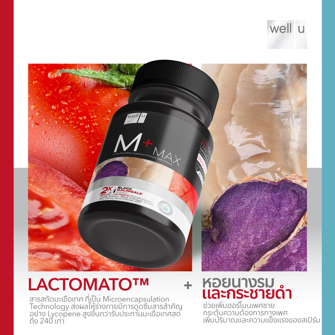 [ใหม่] well u M Plus Max พลัสความมั่นชายในตัวคุณ | Shopee Thailand