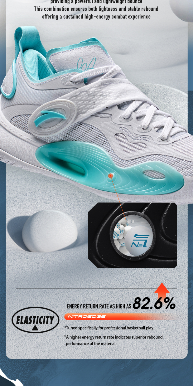 ANTA Splash 6 KT Men Basketball Shoes Nitroedge Sports Shoes 1124B1108 ...
