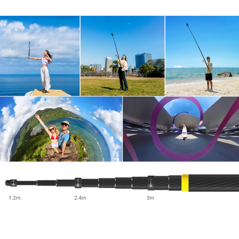 Insta360 3M Extended Edition selfie stick รับประกันศูนย์ 1 ปี | Shopee ...