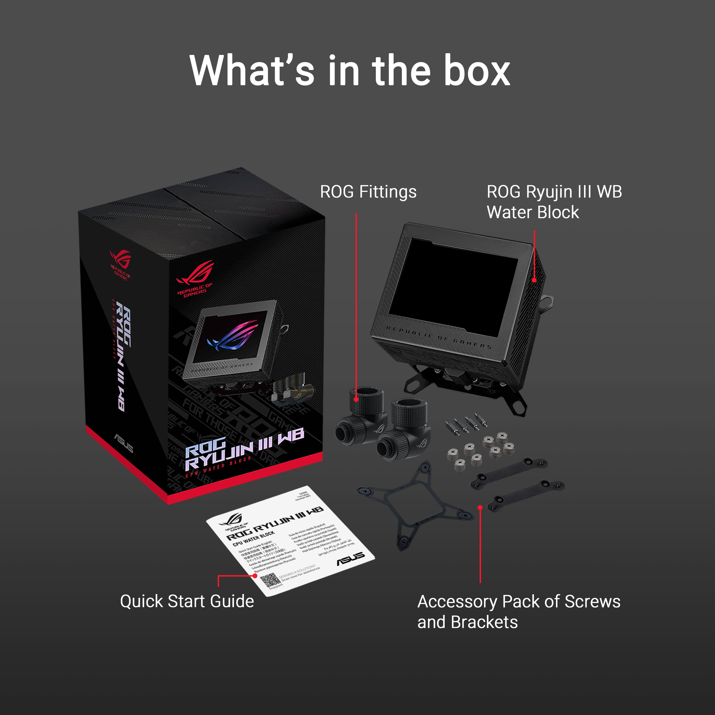 ROG RYUJIN III WB Water Block สำหรับชุดน้ำเปิด (90RC00V0-M0UAY0 ...