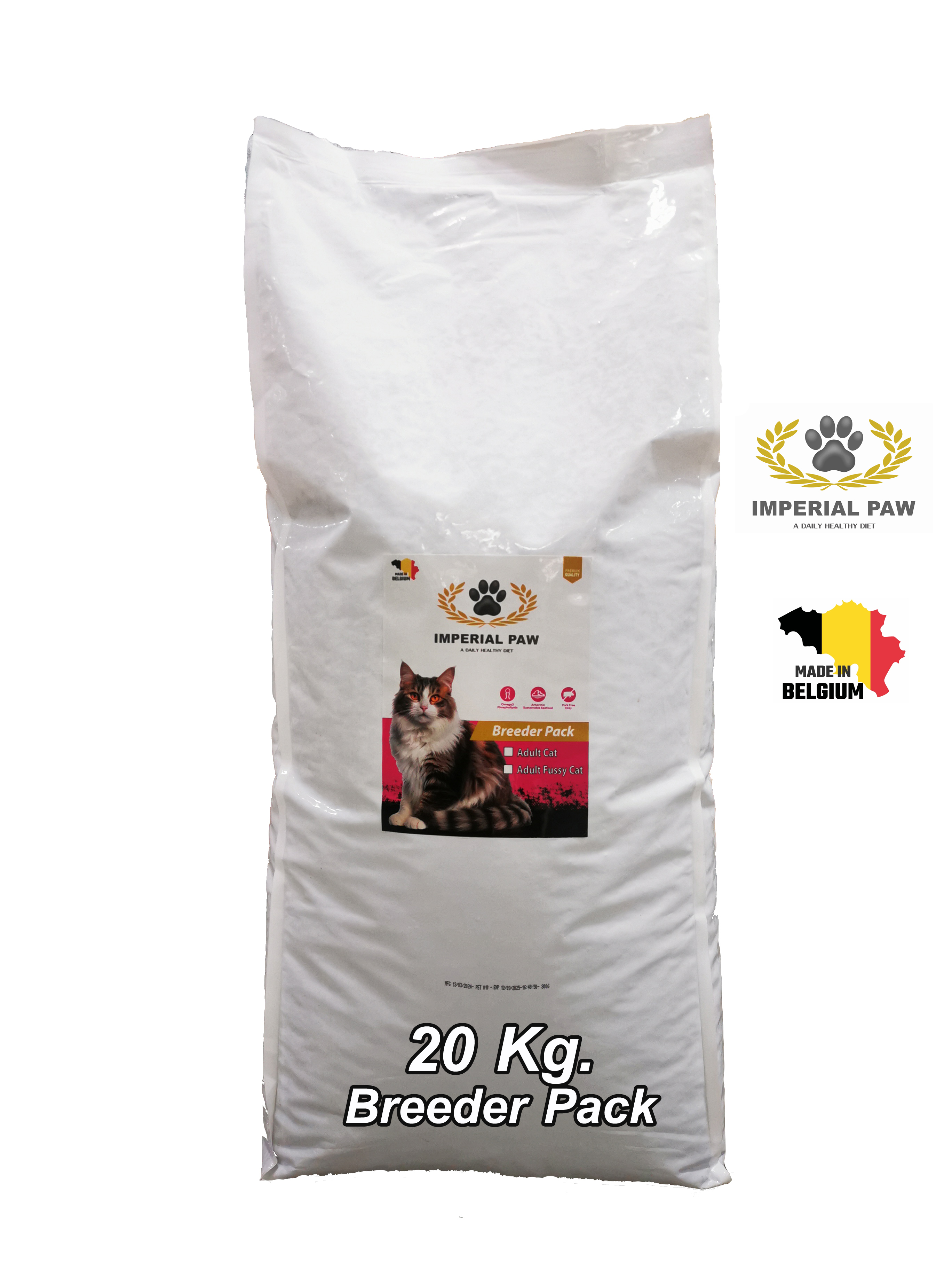 Imperial Paw Fussy Cat อาหารแมวโต สูตรแมวกินยาก ดูแลลำไส้ 20.0 Kg. ถุง ...