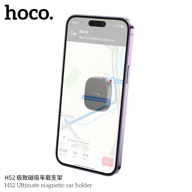 HOCO H52 ที่ยึดโทรศัพท์ในรถยนต์แบบแม่เหล็กไม่หลุดง่าย ทนทานยึดแน่น ...