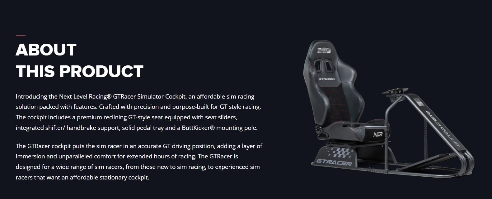 [พร้อมส่ง] Next Level Racing GTRacer simulator cockpit [NLR-R001 ...