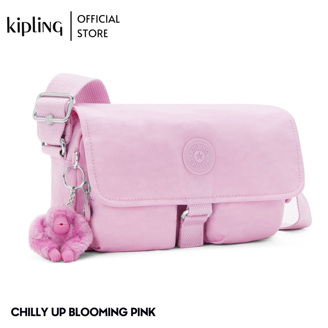 กระเป๋า Kipling รุ่น CHILLY UP สี BLOOMING PINK | Shopee Thailand