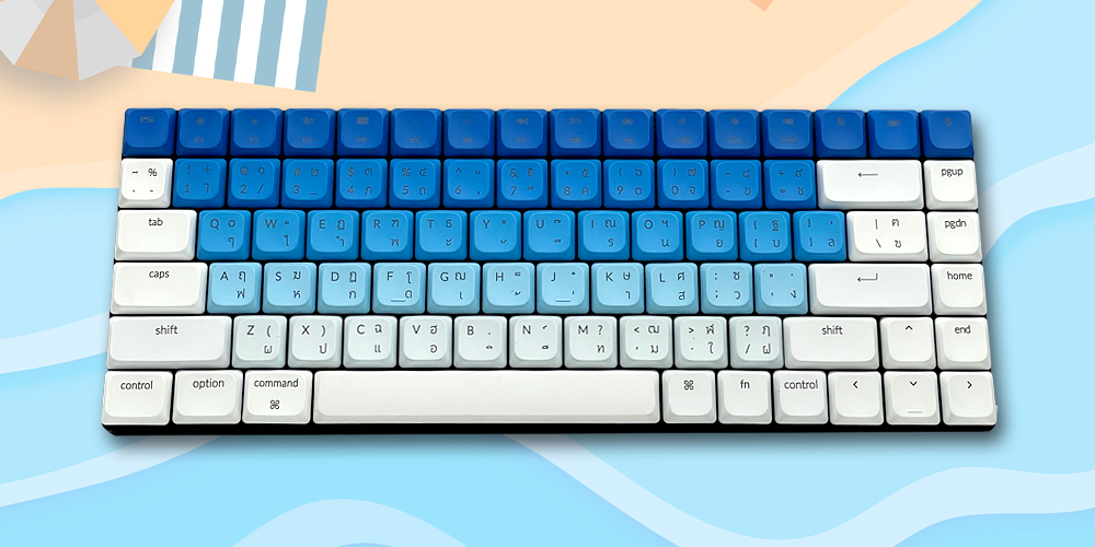 คีย์แคปไทยไฟลอด low profile | Maya Bay Keycap set คีย์ครอน x ซิลิคอน ...
