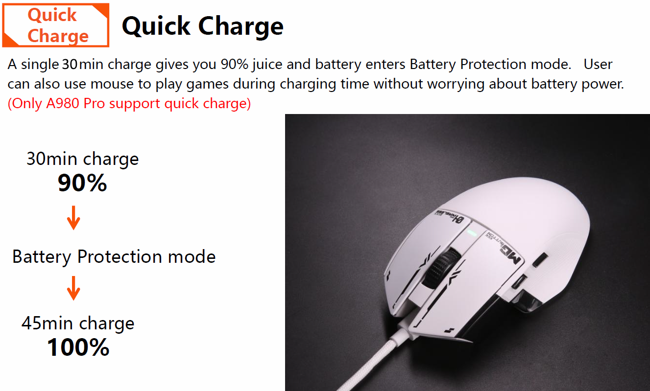 DAREU A980 PRO MAX 8Khz Three Mode Mouse เม้าส์เกมมิ่งไร้สาย 8Khz มีจอ TFT | Shopee Thailand