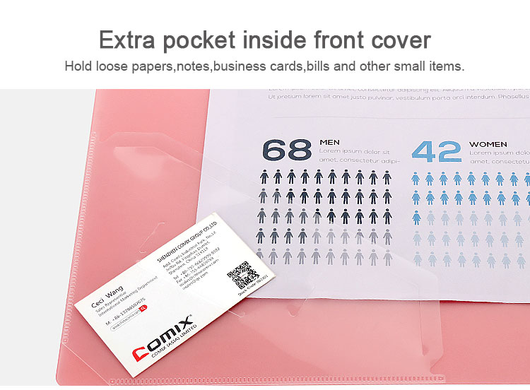 Comix A118 แฟ้มห่วง A4 2D 25มม แฟ้มเอกสาร แฟ็มเก็เอกสาร สีสัน 1ชิ้น แฟ้มพลาสติ แฟ้มสันห่วง 2สัน ...