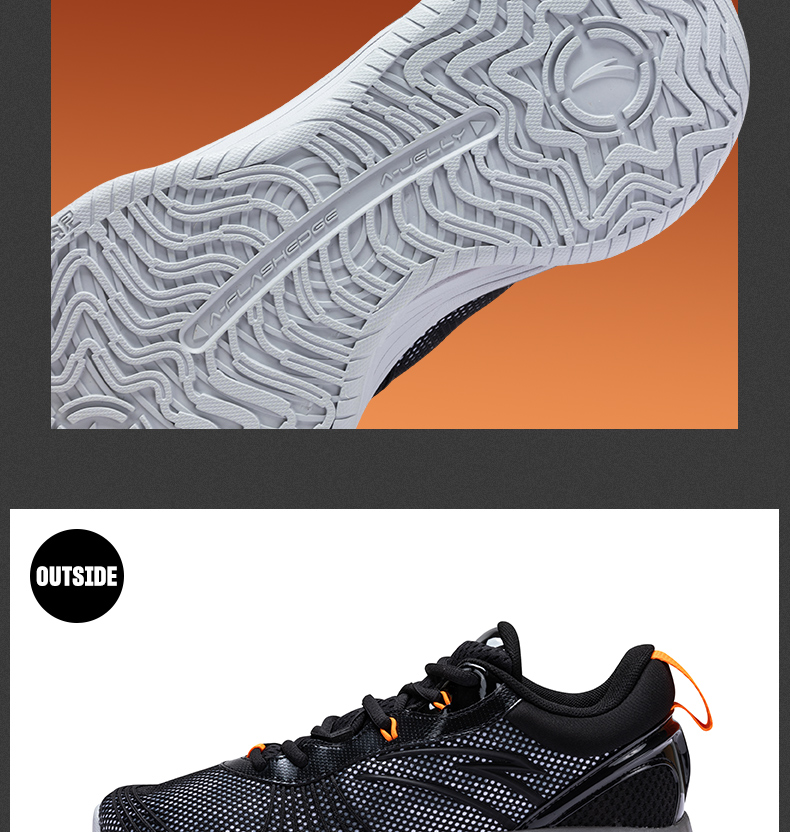 ANTA KT Fire 2 รองเท้าบาสเก็ตบอลผู้ชาย Low Cut A-FlashFoam รองเท้ากีฬา ...