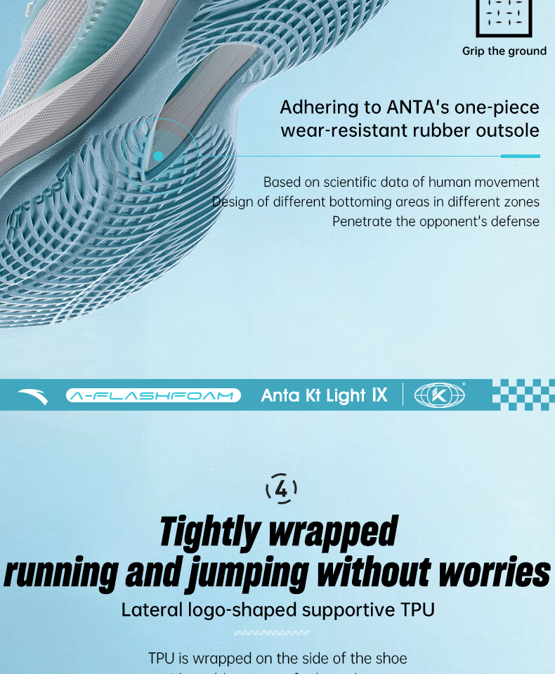 ANTA KT Light Cavalry 9 Men Basketball Shoes A-Flashedge รองเท้า ...