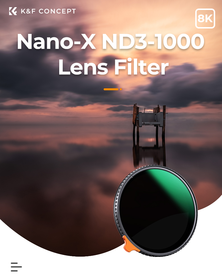 K&F CONCEPT Nano-X ND3-1000ฟิลเตอร์ปรับก้านได้ มาพร้อมกล่องเก็บของ ...