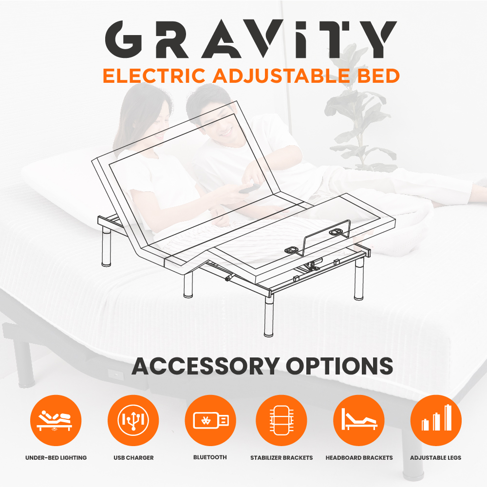 ERGOTREND เซ็ตคู่ที่นอนพร้อมเตียงปรับระดับไฟฟ้าเพื่อสุขภาพ ORTHOCARE-GRAVITY ELECTRIC | Shopee ...