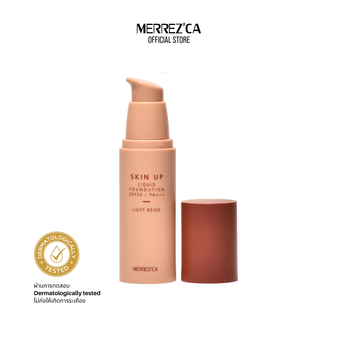 Merrezca Skin up liquid foundation รองพื้นสูตรน้ำ เนื้อแมตกลบมิดทุก ...