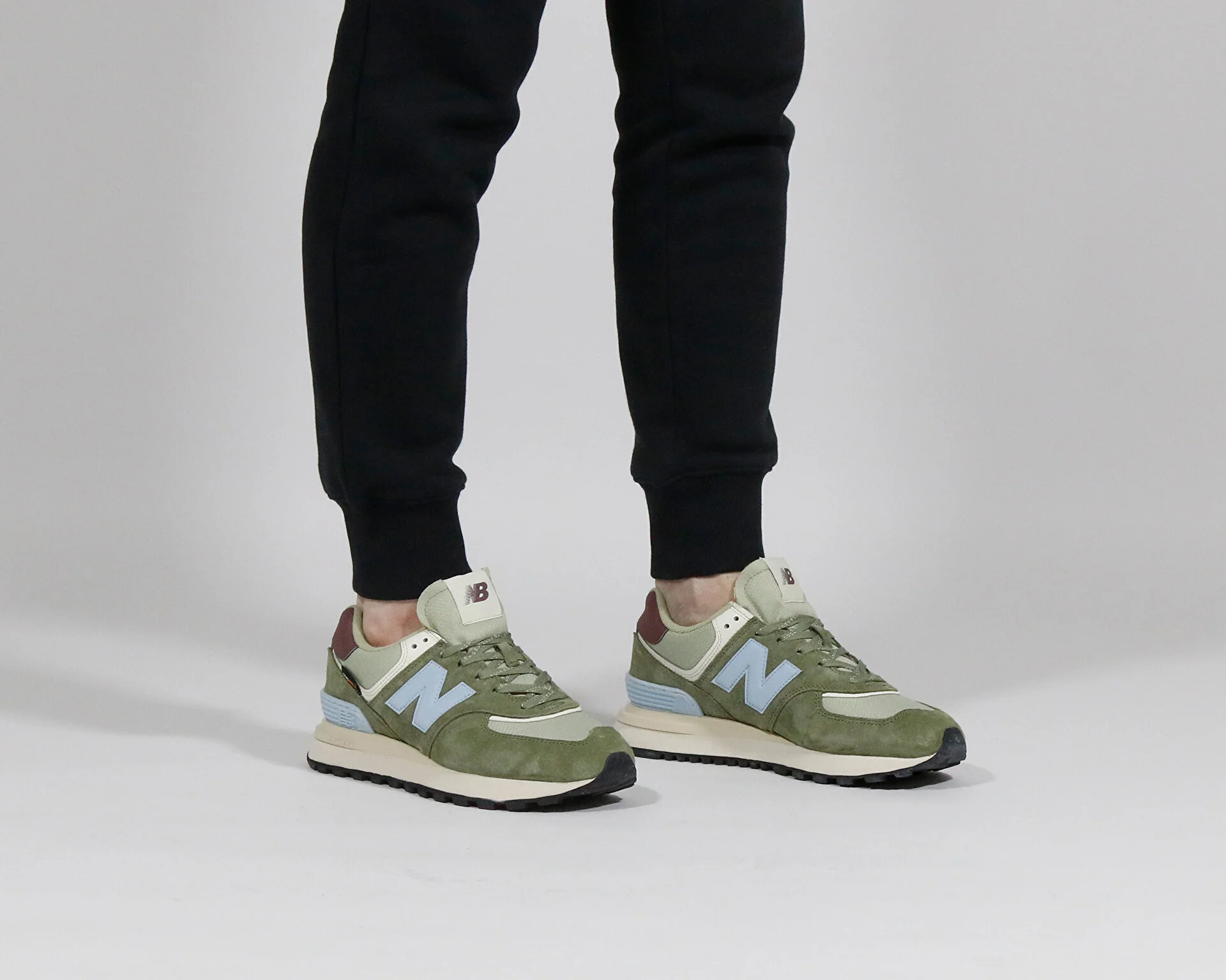 New Balance รองเท้าผ้าใบ รองเท้าลำลอง NB M 574 Legacy Deep Olive Blue ...