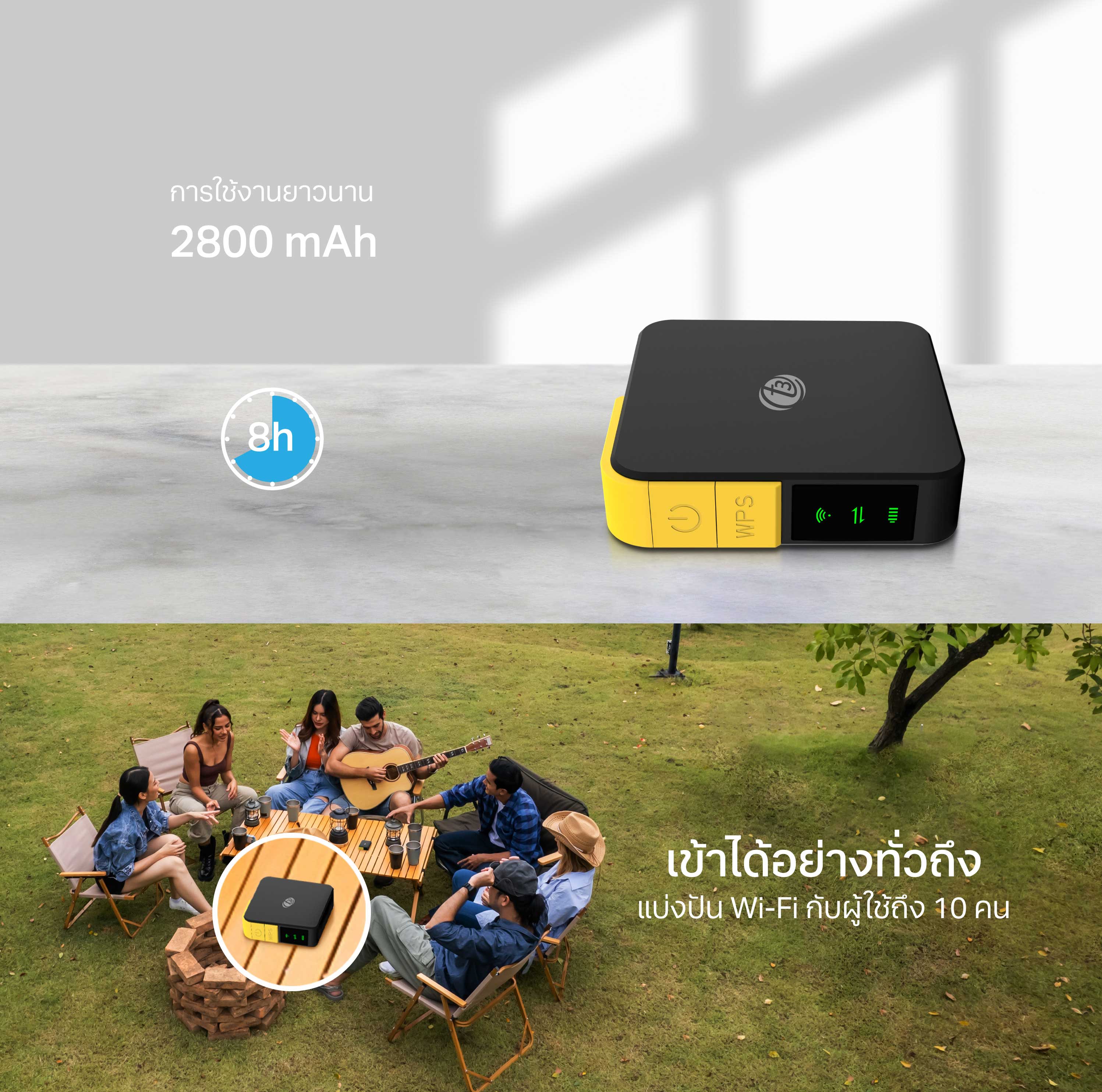 T3 Smart 4G MiFi C32 (Pocket WiFi) พ็อกเก็ตไวไฟ รองรับ 3G/4G สูงสุด 150 ...