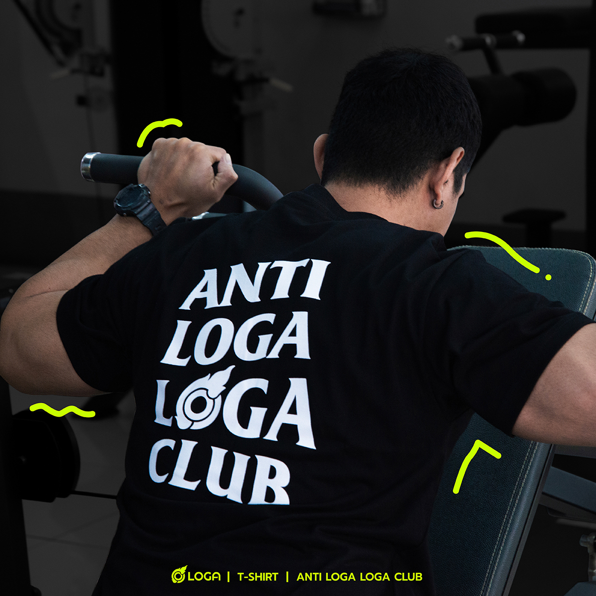 เสื้อยืด ANTI LOGA LOGA CLUB ดีไซน์โดย LOGA | Shopee Thailand