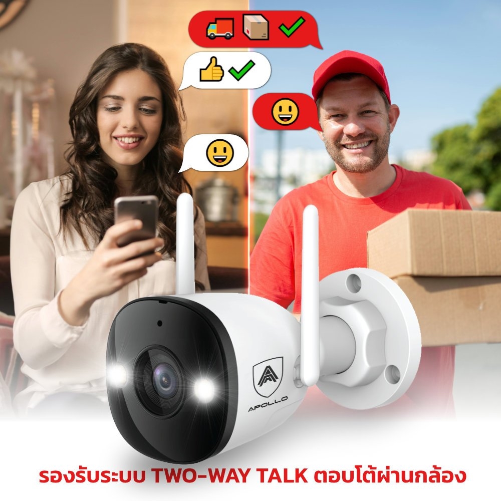 APOLLO APL-IPC-WF239FC-TW กล้อง WiFi ใร้สาย 3MP SMART DUAL LIGTH ภาพสีกลางคืน กล้องวงจรปิด CCTV ...