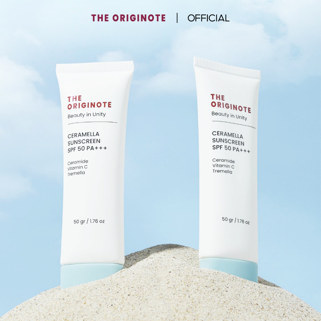 【เซตคู่】The Originote Ceramella Sunscreen SPF 50 PA+++ครีมกันแดด พิเศษ2 ...
