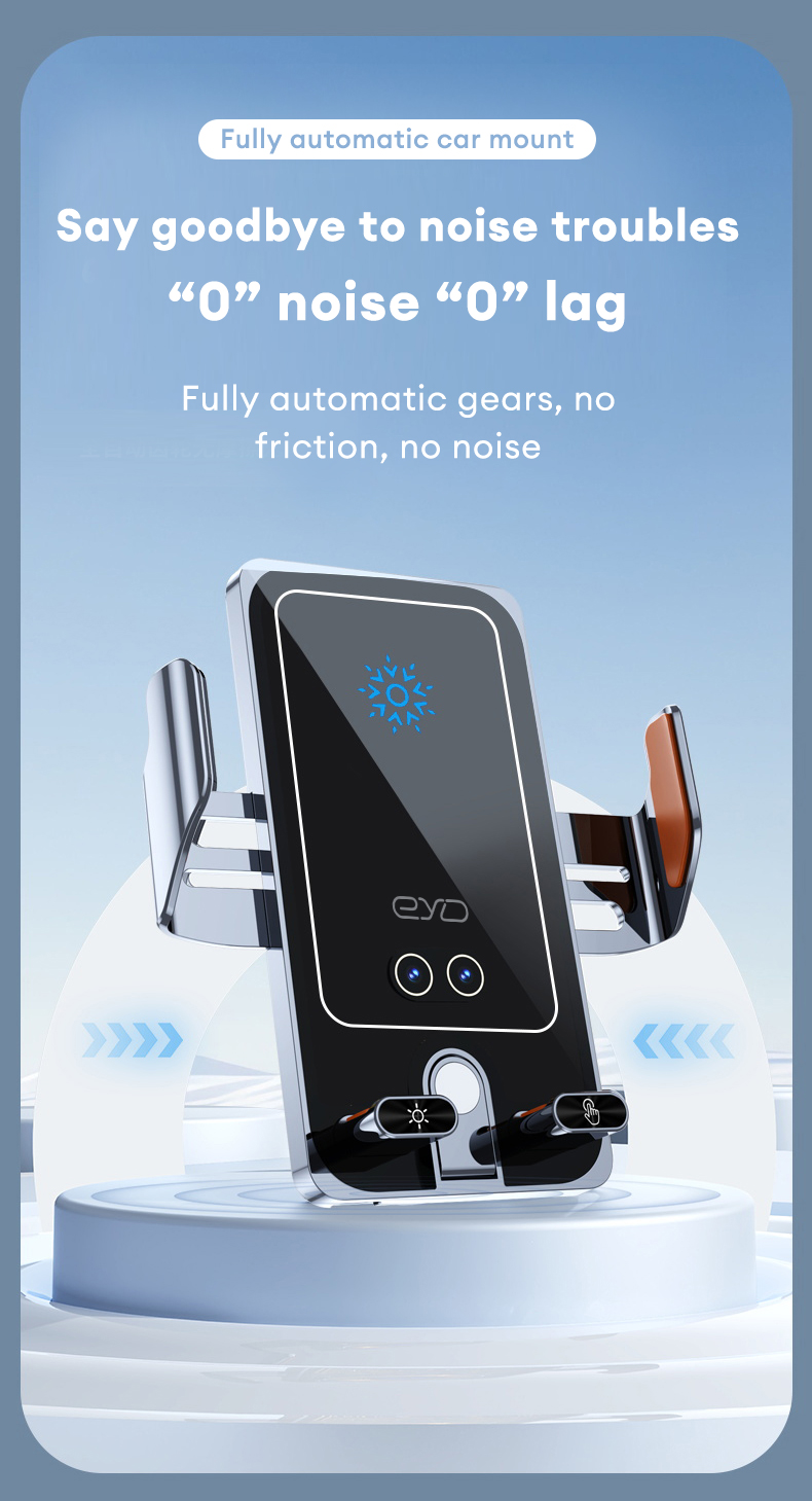 EYD F18 66W ชาร์จเร็วสุดๆ ที่ชาร์จไร้สายในรถยนต์ ที่วางโทรศัพท์ แคลมป์อัตโนมัติ ใช้ได้กับ ...