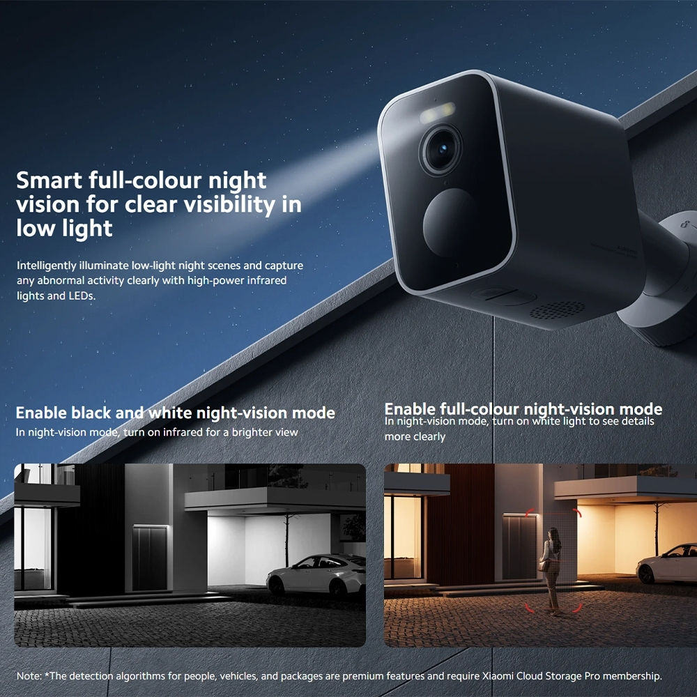 Xiaomi Outdoor Camera BW300 กล้องวงจรปิด คมชัด 2K กันฝุ่นและน้ำระดับมือ ...